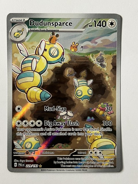 Pokémon TCG Dudunsparce Scarlet & Violet - Paldea Evolved 229/193 Holo ...