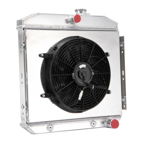 4 Rows Radiator+Shroud Fan For 55-57 Chevrolet Bel Air Belair Del Ray ...