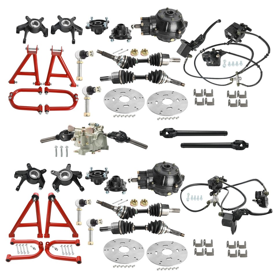 ATV Front + Rear Drive CV Axle kit Swing Arm Suspension Golf Cart Kart ...