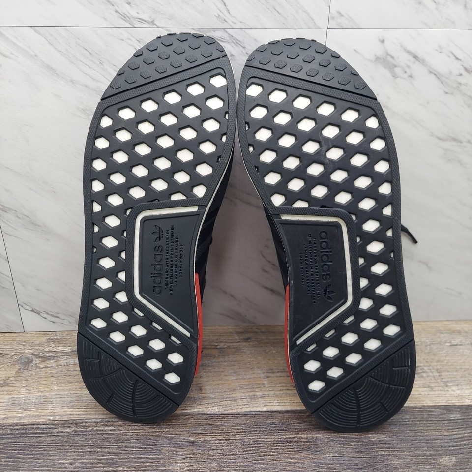 Adidas Originals NMD R1 Core Black Blue Red Running Shoes HQ4452 Men's ...