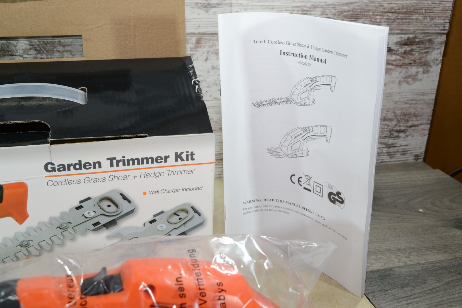 Torelli Tools Cordless Garden Grass Shear Hedge Trimmer 3.6 Volt ...