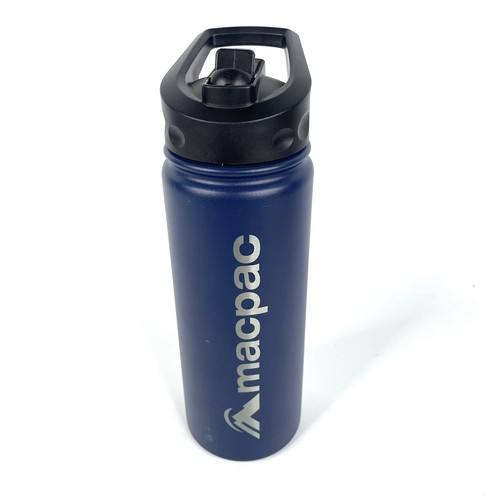 Macpac Insulated Wide Mouth Water Bottle With Straw 530ml 18oz Blue ...
