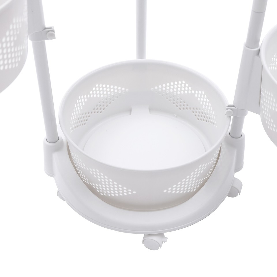 Multi-Layer Vegetable Rotating Basket Rack Fruit Snack Storage Kitchen ...