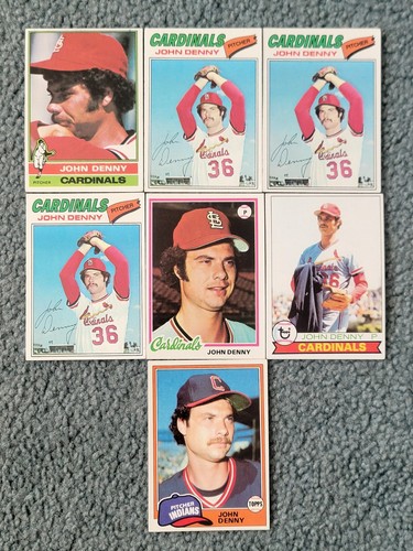 John Denny Baseball Card Mixed Lot of approx 9 Cards | eBay