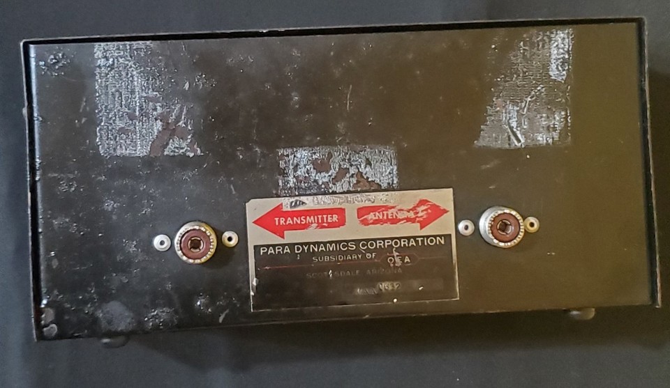 Vintage Para Dynamics PDC 600 RF Analog Power Scanner Black SWR Meter ...