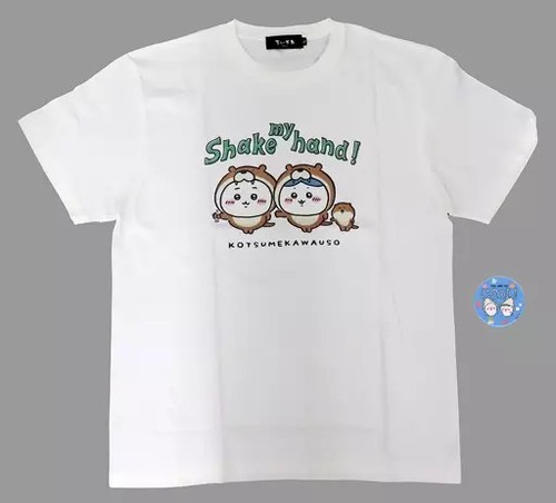 T-Shirt Chiikawa Hachiware Kotome Otter Handshake With Squid Mirror ...