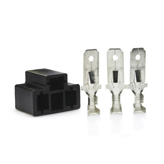 TEN - H4 HB2 9003 HID LED Plug Socket Male Connector set Adapter w ...