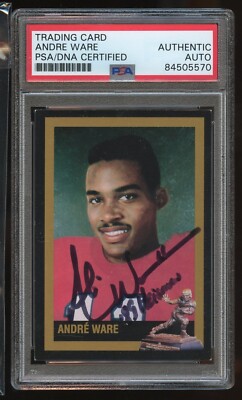 Andre Ware #55 signed autograph auto 1993 Heisman Trophy Houston Card ...