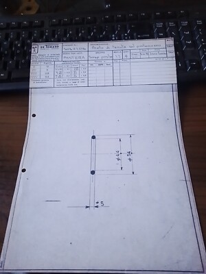 De Tomaso PANTERA ,1974 s blueprint " ANELLO PORTAMOZZO " 29X20 CM | eBay