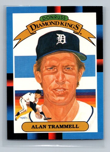 1988 Donruss Alan Trammell Diamond King #4 - Detroit Tigers - NEAR MINT ...