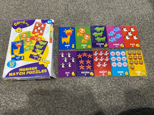 CBeebies Number Match Puzzles Fun Learn Activity Game Kids 3+ | eBay UK