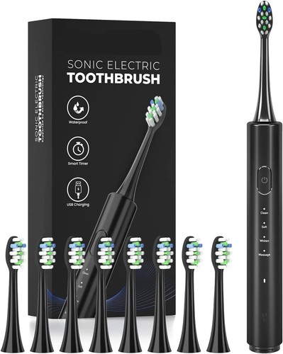 Electric Toothbrush for Adults Rechargeable -4 Modes Sonic Electric ...