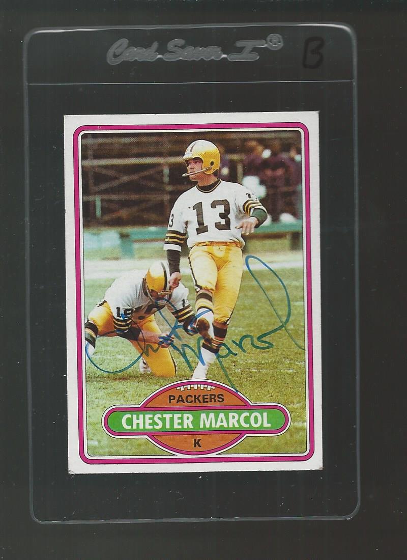 Chester Marcol Packers 1980 Topps #431 Signed Auto Football Card ...