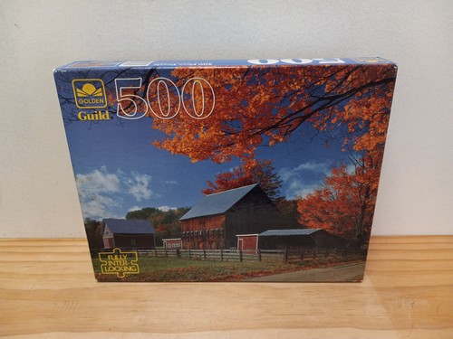 Golden Guild 500 Piece Puzzle -- Vermont Farm -- new/sealed | eBay