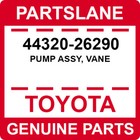 44320-26290 Toyota OEM Genuine PUMP ASSY, VANE | eBay