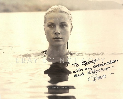 GRACE KELLY SIGNED 1955 Actress Swimming in Jamaica One of a Kind ...