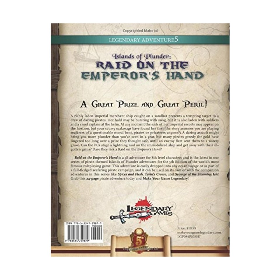 Legendary Pathfinder Module Islands of Plunder - Raid on the Emperor's ...