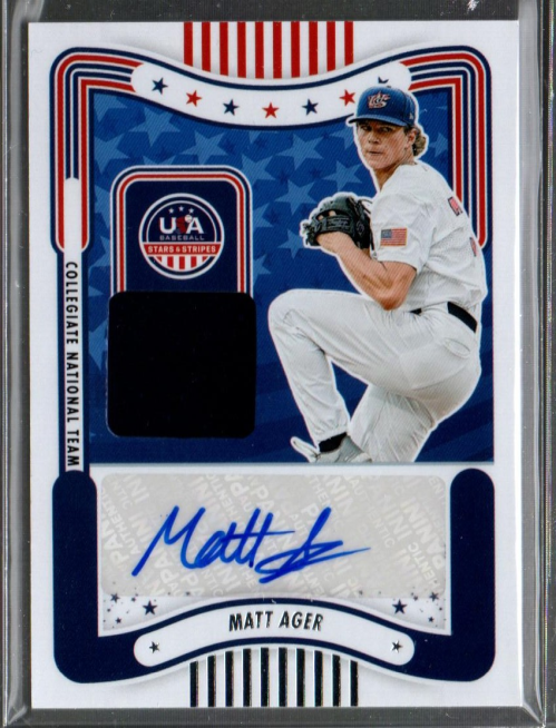 2024 USA Stars Stripes Collegiate National Team Sign Mat PE #50 Matt ...