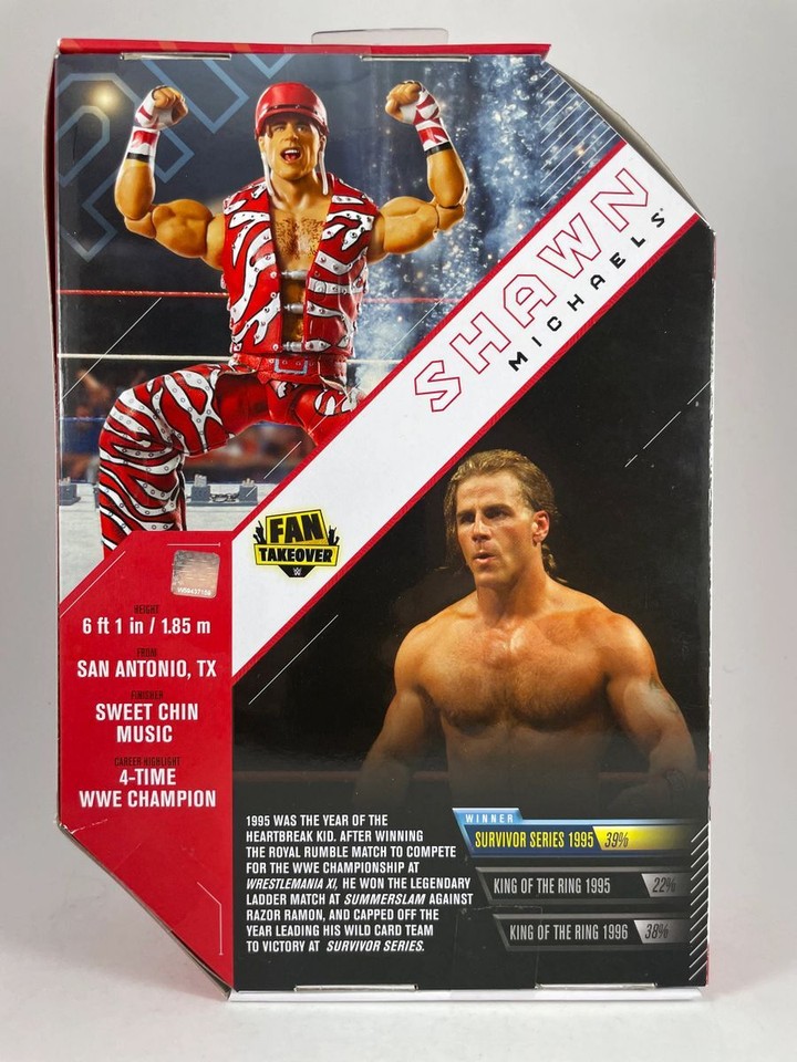 WWE HBK Shawn Michaels Signed Mattel Ultimate Fan TakeOver Figure JSA ...