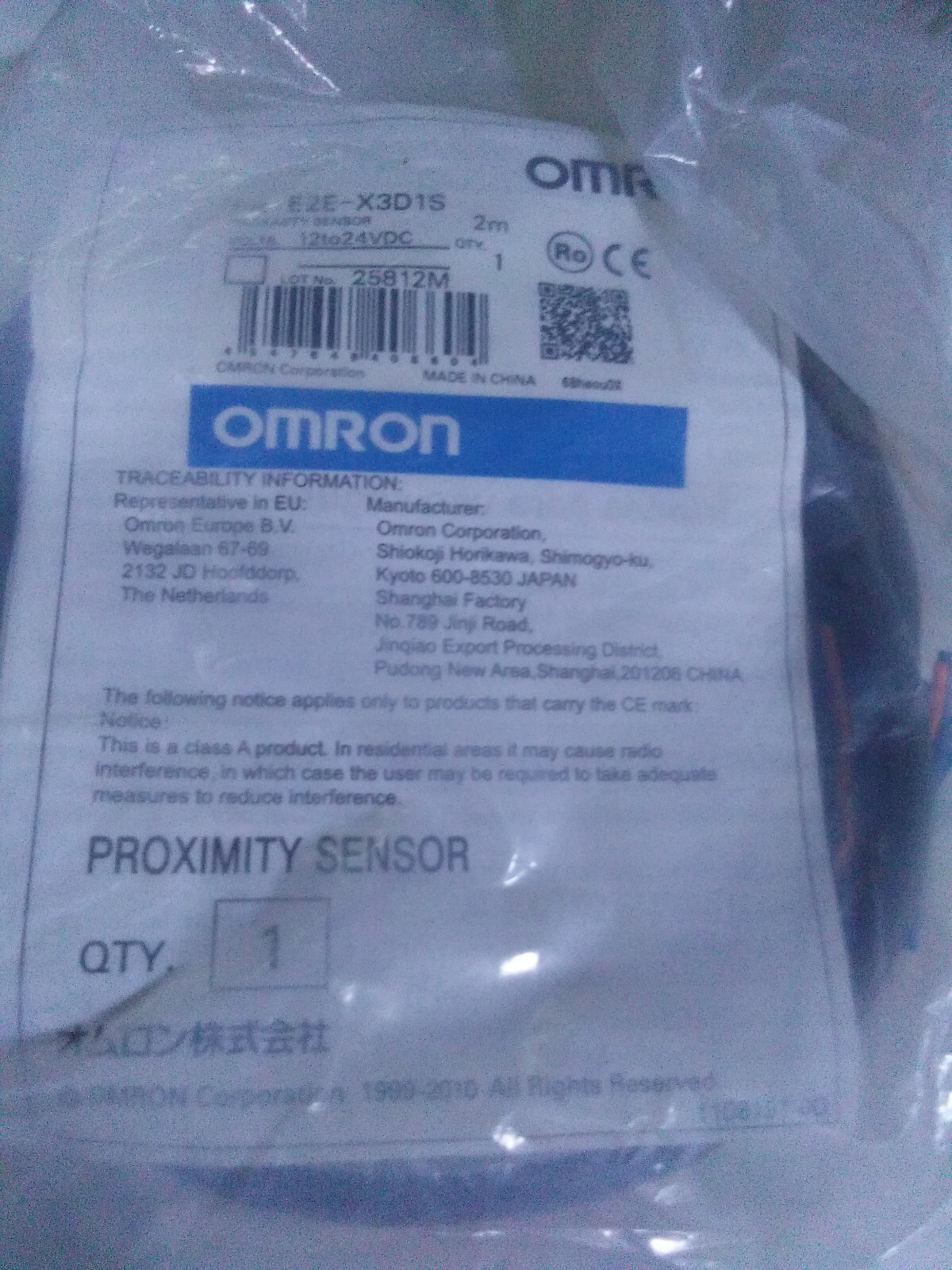 E2E-X3D1S inductive proximity sensor E2E-X3D1-S switch Original NIB free ship | eBay