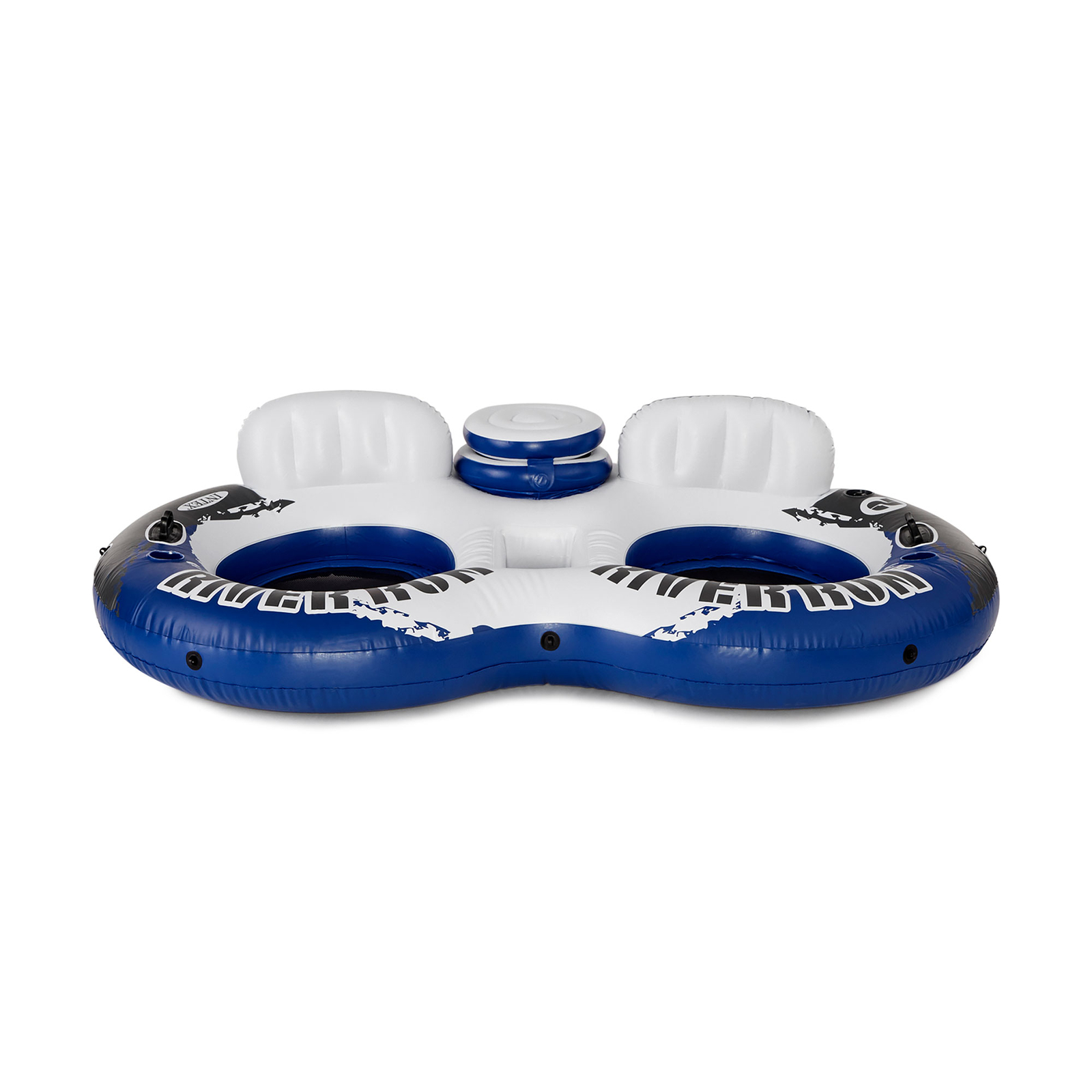 Intex River Run II 2 Person Float w/ Cooler & Repair Kit (Open Box) (12 ...