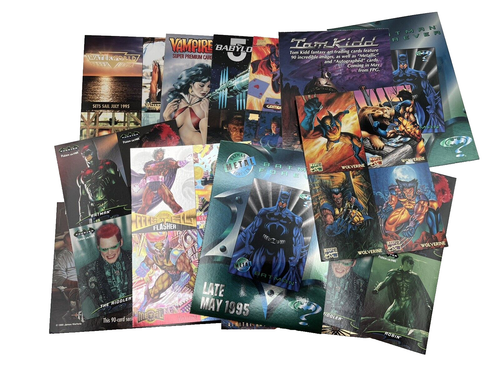 Fleer Ultra Topps Marvel 1995 Trading Card Promo Sheet Lot 14 ...