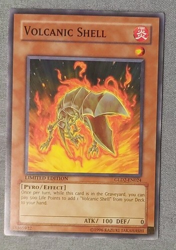 Yugioh Volcanic Shell Common GLD2-EN024 Lightly Played | eBay