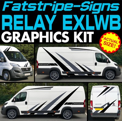 to fit CITROEN RELAY L4 EXLWB GRAPHICS STICKERS STRIPES DAY VAN CAMPER ...