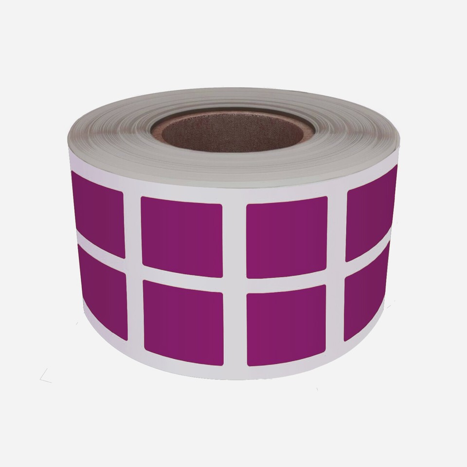 Colored Coding Stickers 1x1 Inch Square Labels in Rolls 1000 Pack | eBay