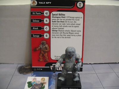=Star Wars Miniatures ALLIANCE & EMPIRE Talz Spy 54/60 with card = | eBay
