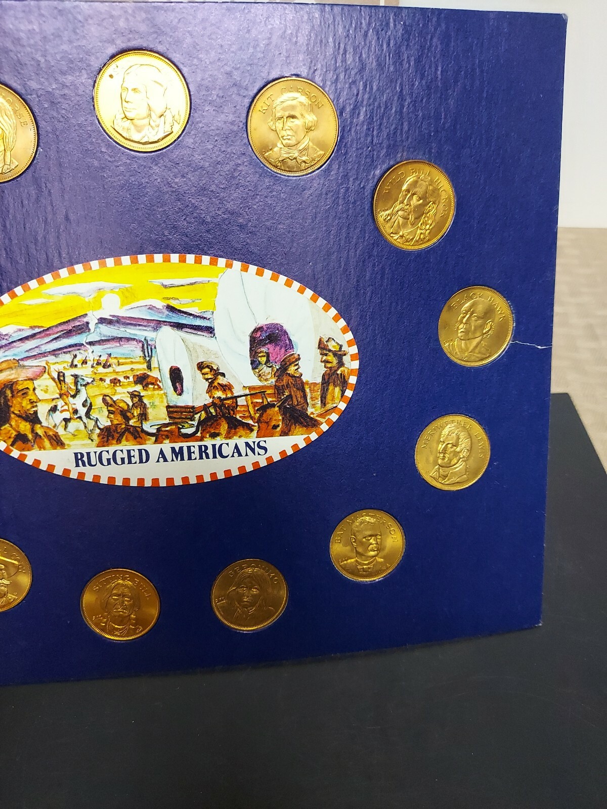 Rugged Americans coin collection,Wild Bill Hickok,Kit Carson,Blackhawk ...