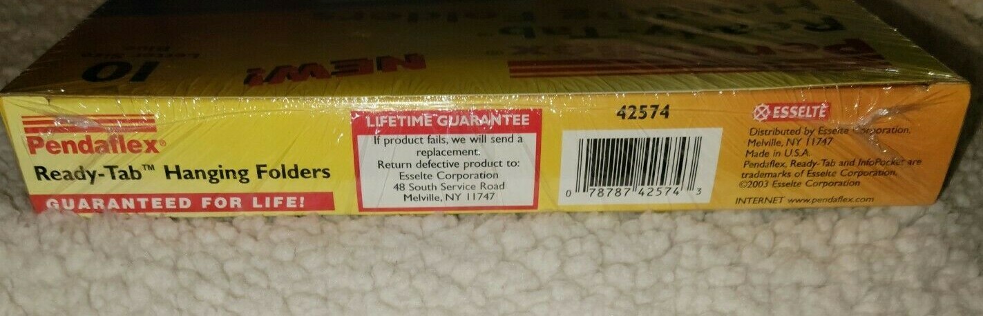 Pendaflex Ready-Tab Built-in Tab Hanging Folders 10 Letter Size 5 Tab ...