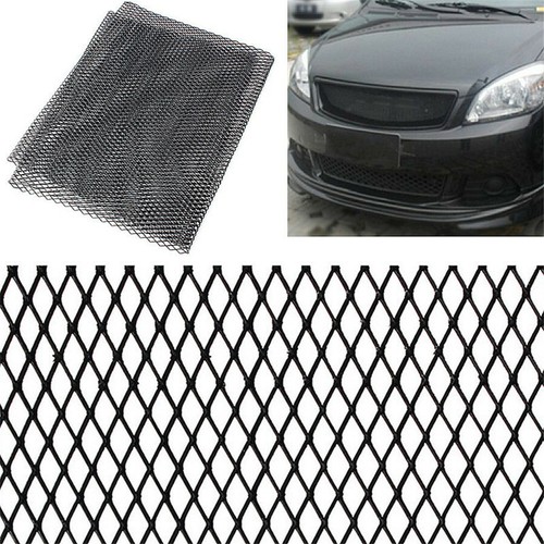 Car 40"x13" Black Aluminium Racing Grille Mesh Vent Tuning Grill ...