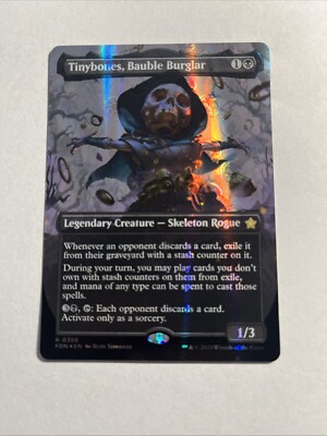 Tinybones, Bauble Burglar (Borderless) Mana Foil Foundations MTG Plus Bonus Rare | eBay