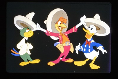 Disney Color Transparency Three Caballeros 4x5 Donald Duck Jose ...