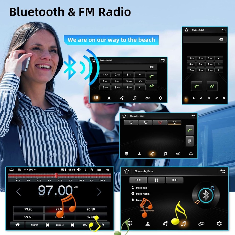 for Ford Excursion 2000-2005 10.1" Android 13 Apple Carplay Car Stereo ...