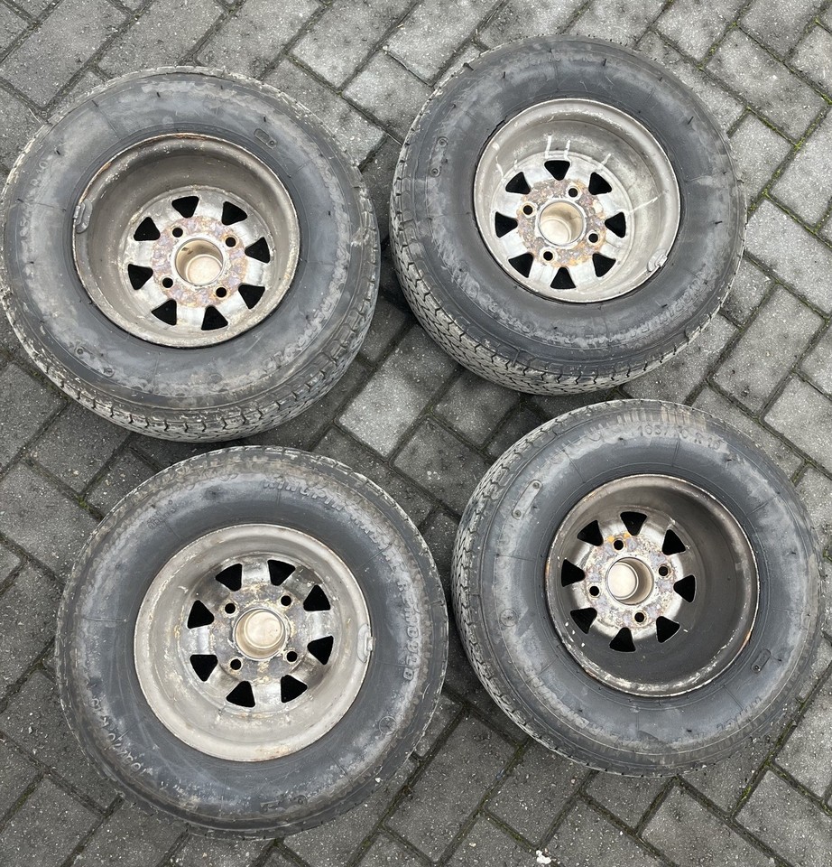 Classic Car Weller Wheels x4 Set 10x5 inch Original Mini Austin Morris ...