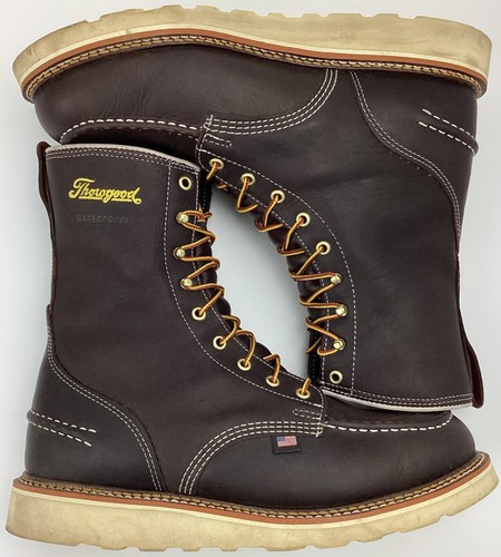 Thorogood 814-3800 Men's 8" Leather WP Non Safety Moc Toe Work Boots ...