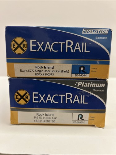 ExactRail HO Rock Island Box Car lot of 2 | eBay