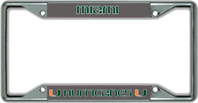 Miami University of Hurricanes License Plate Frame | eBay