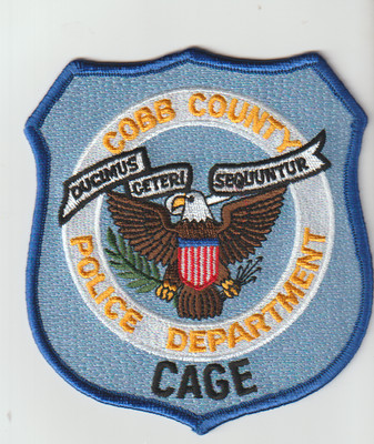 Cobb County GA CAGE non shield shape patch shipped from Australia | eBay