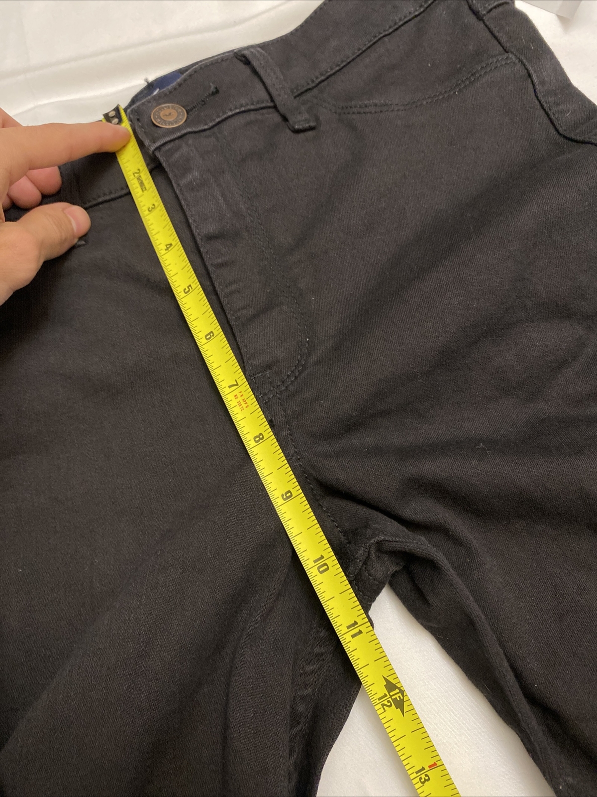 HOLLISTER ADVANCE STRETCH HIGH RISE JEAN LEGGING BLACK SIZE 7R, W28 ...