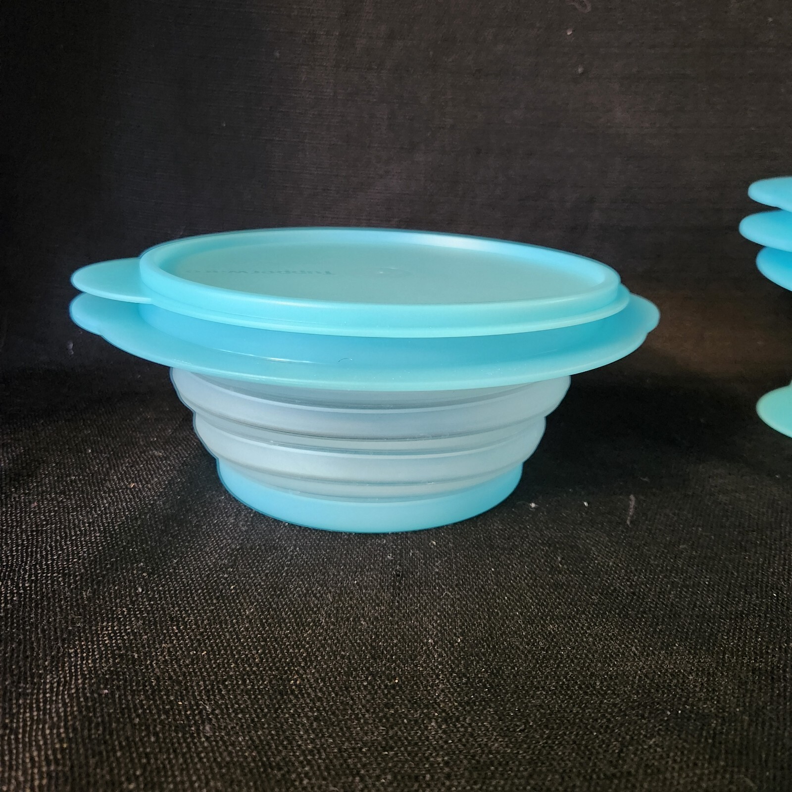 Tupperware Flat Out 4 Cup Collapsible Go Flex Storage Containers Bowls ...