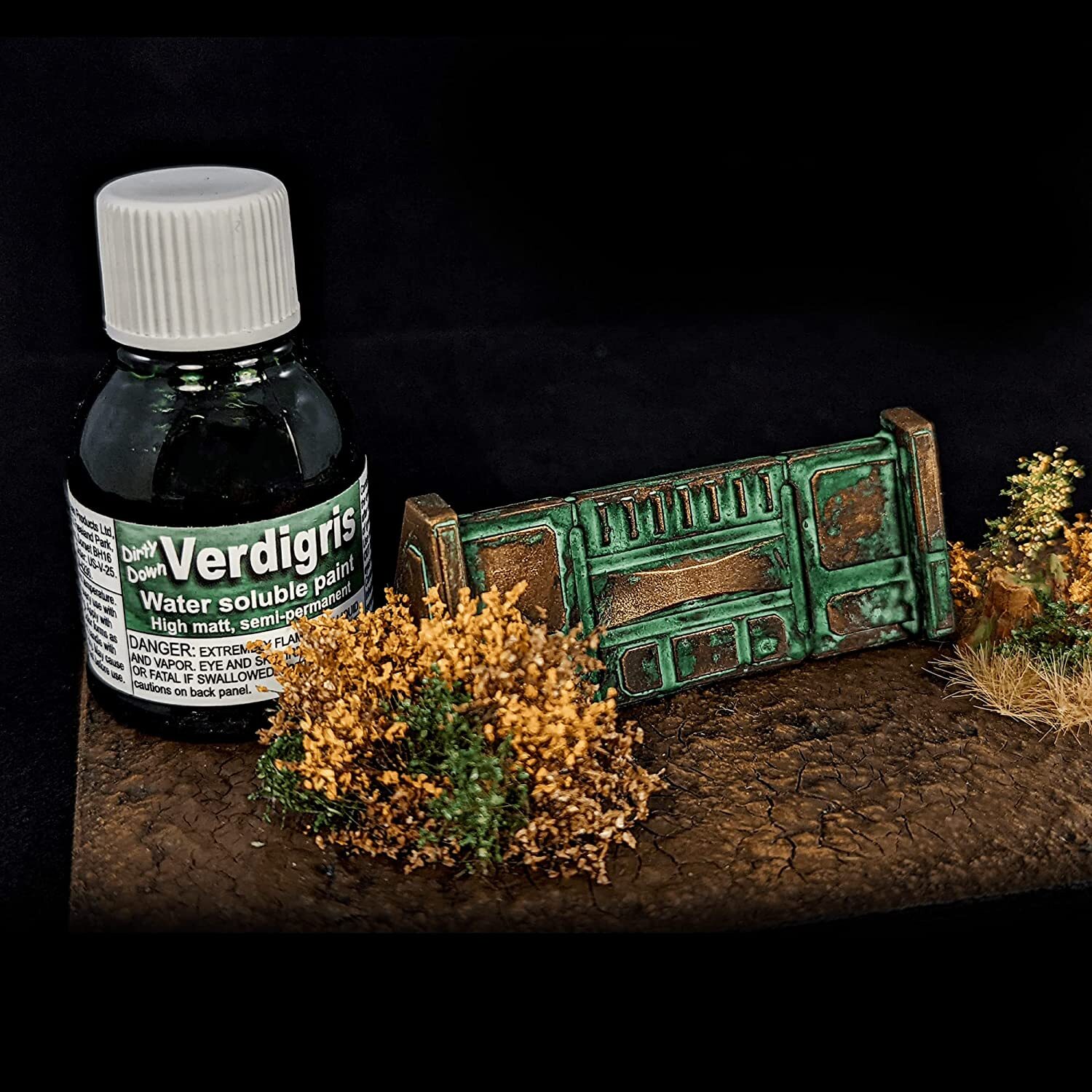 Dirty Down Verdigris (25ml) - Paint Effects Water-Soluble Matt Matte Paints THG | eBay