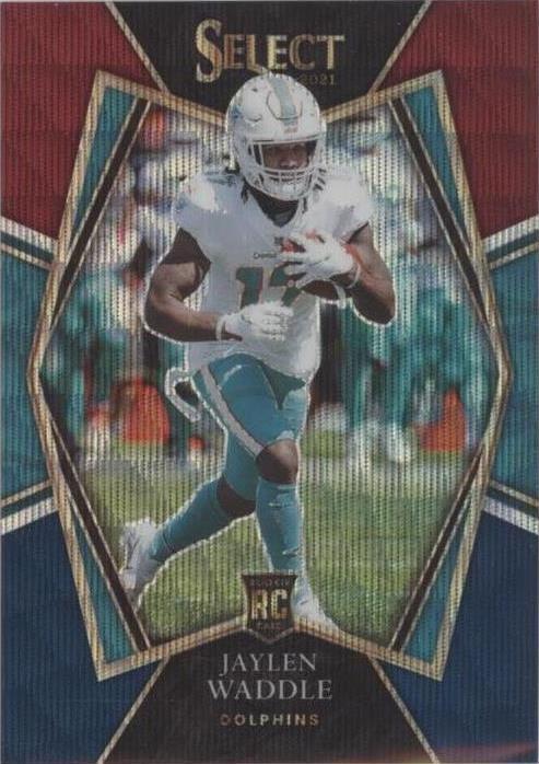 2021 Panini Select - Premier Level Jaylen Waddle #148 Tri-Color Prizm ...