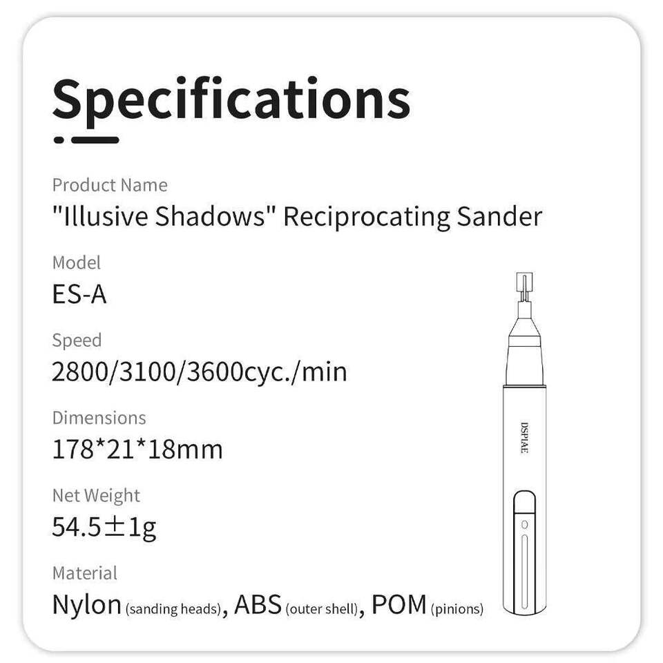 DSPIAE ES-A DIY Electric Reciprocating Sander Pen | eBay