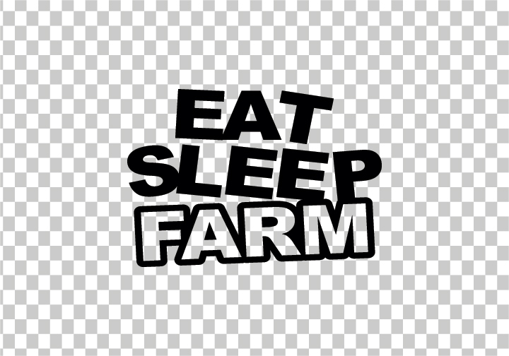 EAT SLEEP FARM VINYL STICKER | eBay
