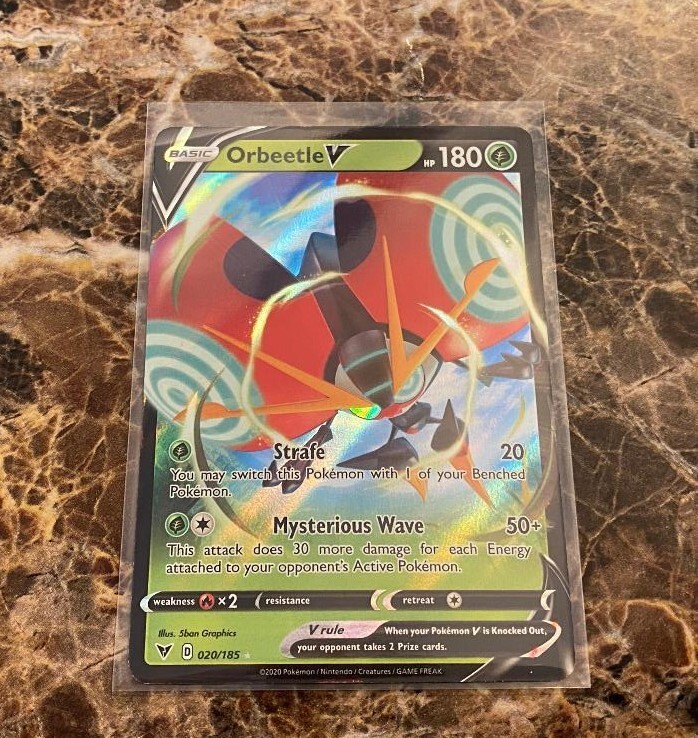 Orbeetle V 020/185 Vivid Voltage Ultra Rare Pokémon TCG Card NEAR MINT ...