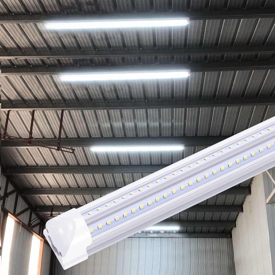 6Pack 8 Foot 8FT Led Tube Light 100W T8 Integrated 8' Led Shop Lights ...