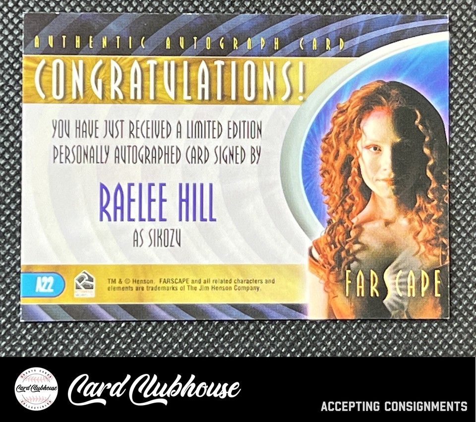 2003 Farscape Season Four Farscape Autographs #A22 Raelee Hill | eBay